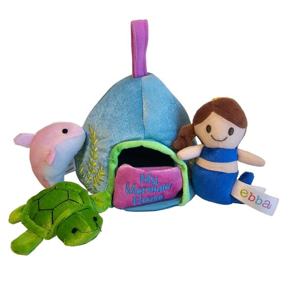 Ebba | Toys | Ebba Aurora World My Mermaid House Plush Set Dolphin ...